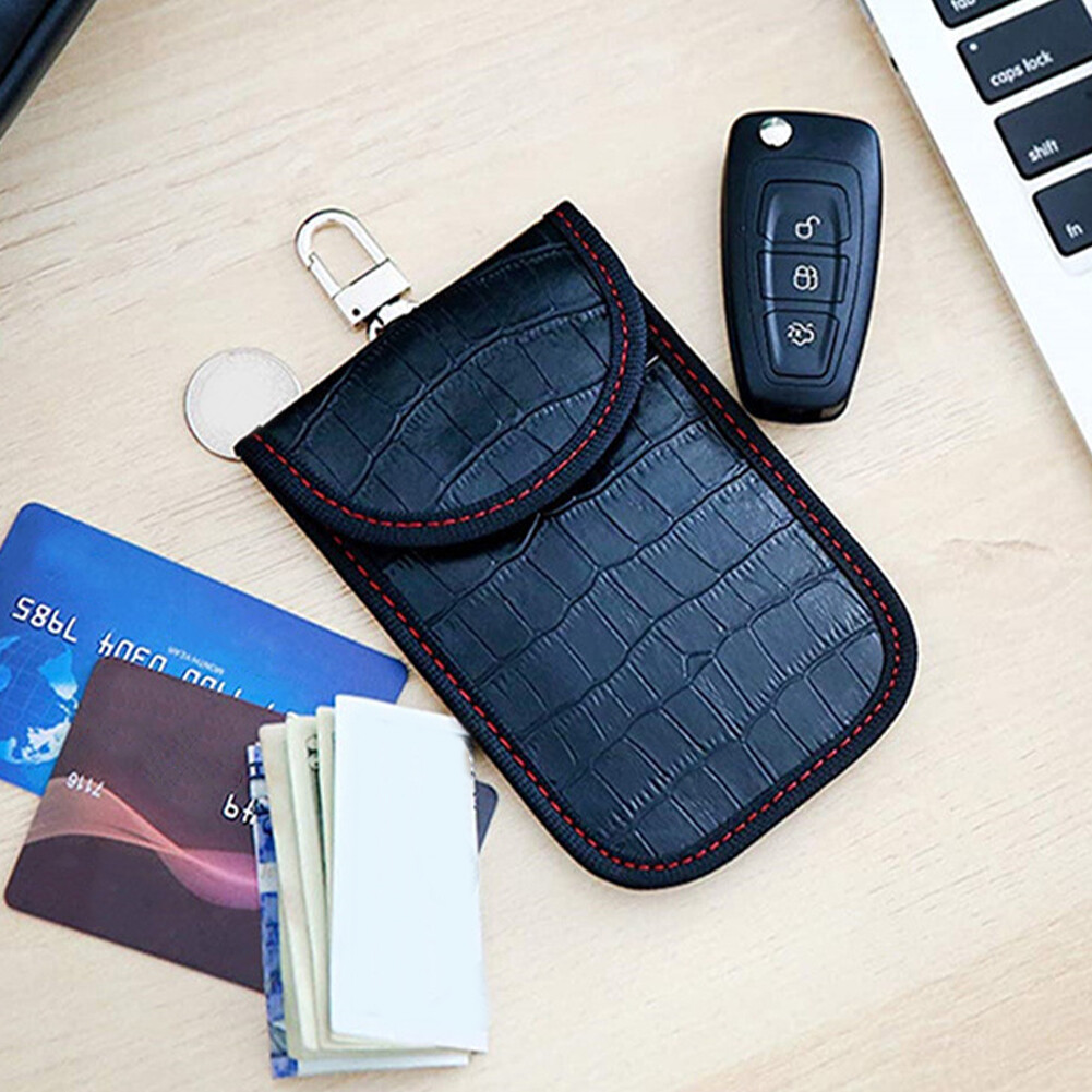 Signal Blocking Pouch Car Key Faraday Bag Easy Clean Fraud Protection ...