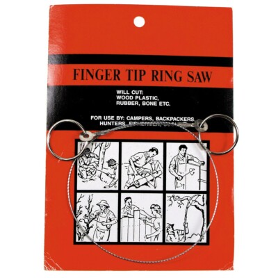 Survival Outdoor Preper Camping Finger Tip Ring Sam - Emergency Wire ...