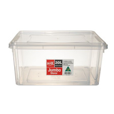 12 X 20l Stackable Plastic Storage Boxes With Lid - Storage Containers ...