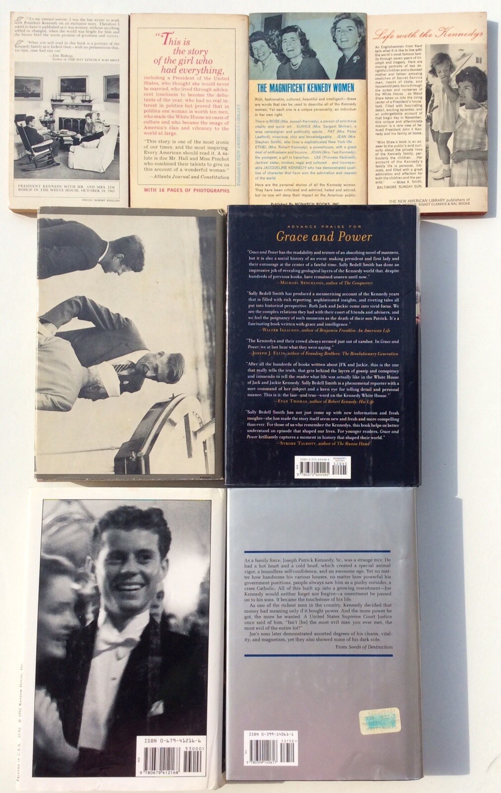 KENNEDY family book lot of 8 JFK: RECKLESS YOUTH White House Nanny ...