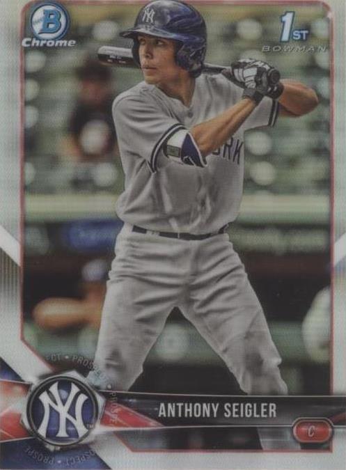 2018 Bowman Draft - Chrome Anthony Seigler #BDC-65 Refractor (RC) for ...