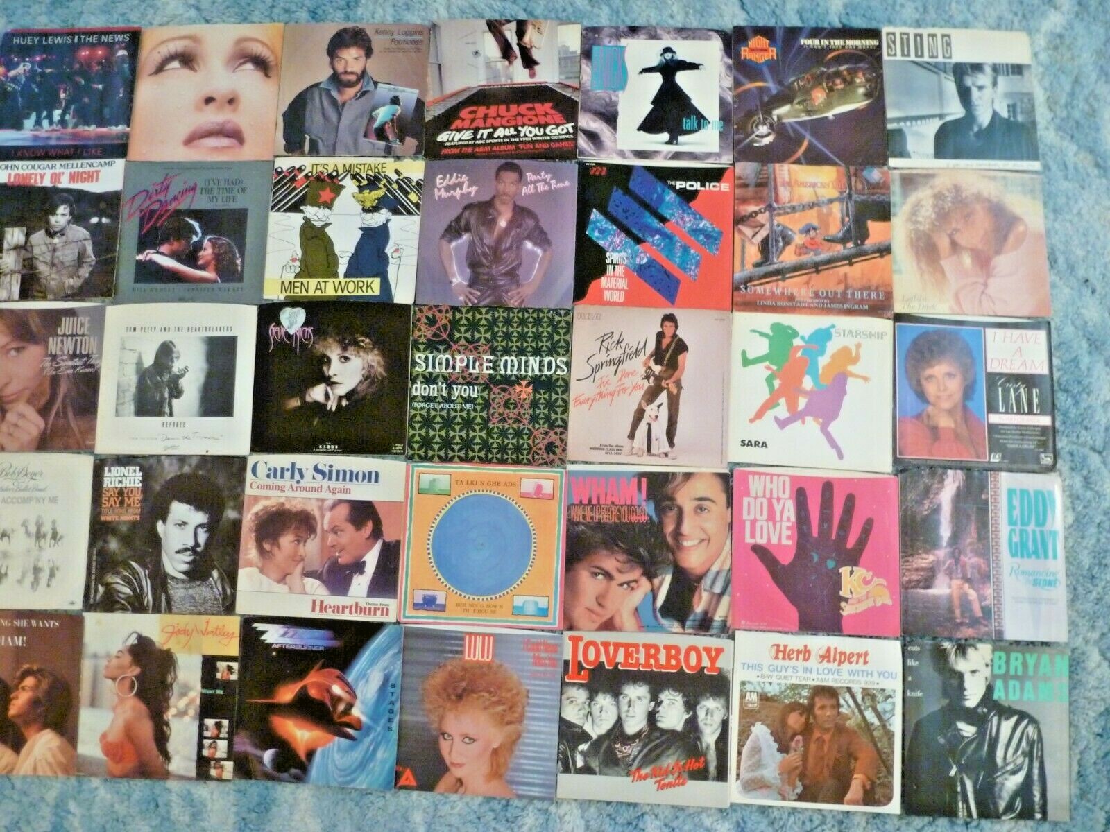 LOT OF 50 PICTURE SLEEVES FOR 45 RPM RECORDS (No Records Included) LOT ...