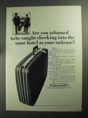1968 Samsonite Silhouette Two-Suiter Luggage Ad | eBay