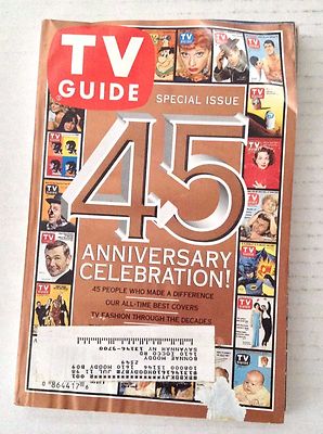 Tv Guide Magazine 45th Anniversary Celebration April 4-10 1998 021717RH ...