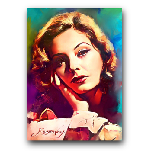 Jane Greer Art Card Limited 25/50 Edward Vela Signed (Celebrities Women ...