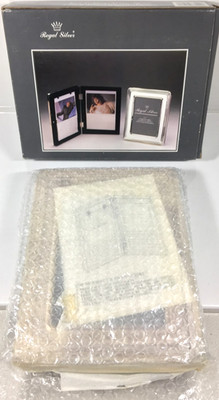 REGAL SILVER 5" x 7" Photo Frame with Album Inside - Silver Frame - NEW ...
