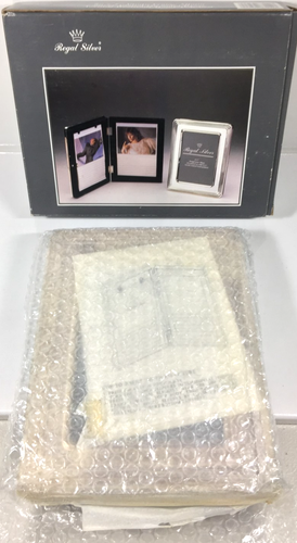 REGAL SILVER 5" x 7" Photo Frame with Album Inside - Silver Frame - NEW ...