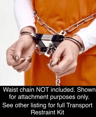 Rigid-Boxed Chain Handcuffs Secure Transport Restraint Law Enforcement ...