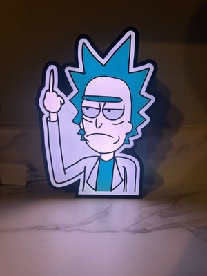 3D Printed Rick & Morty Middle Finger Multi Color LED | eBay
