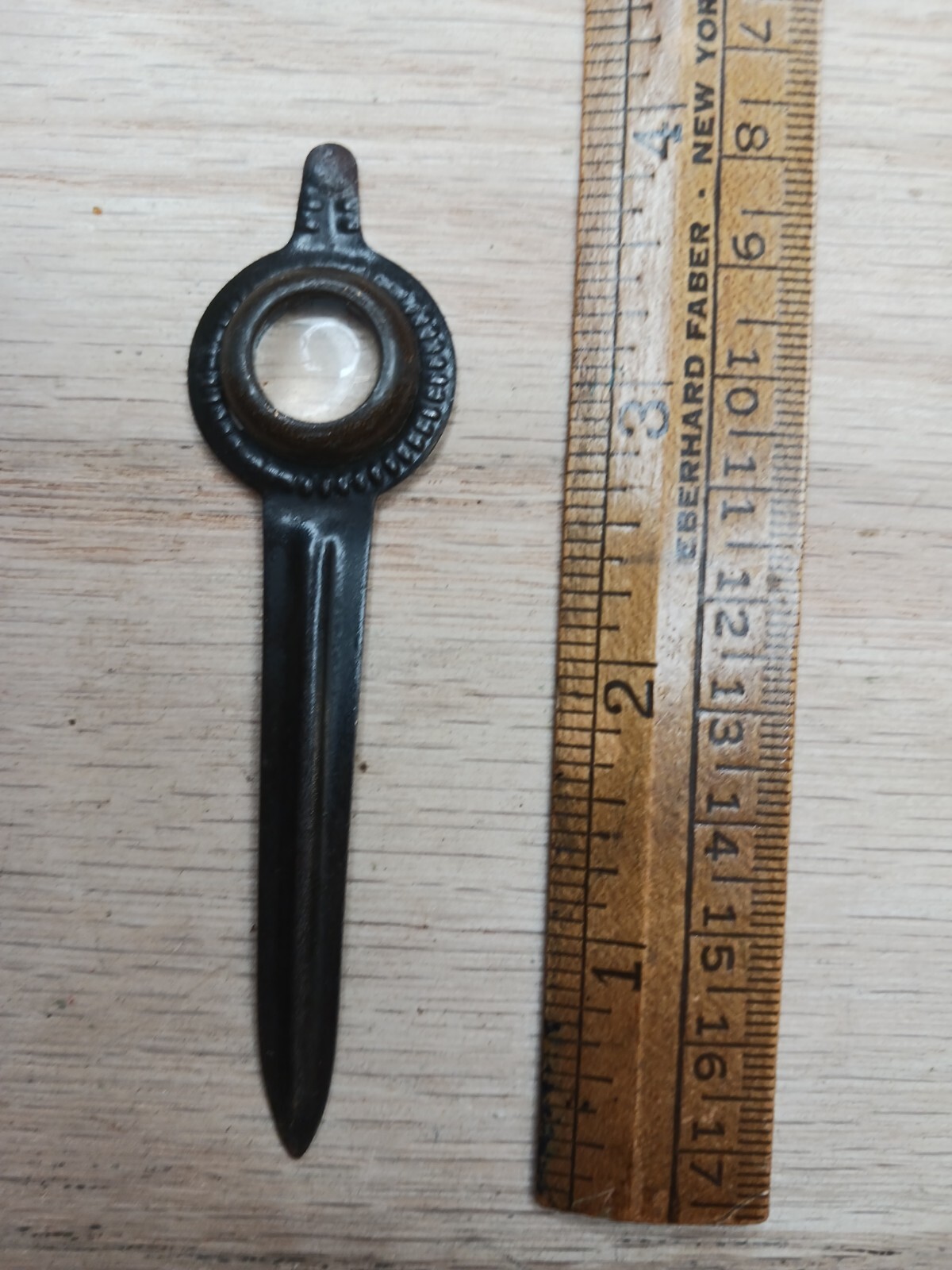 Vintage Metal Magnifying Glass Bookmark Old Antique Magnifier Glass ...