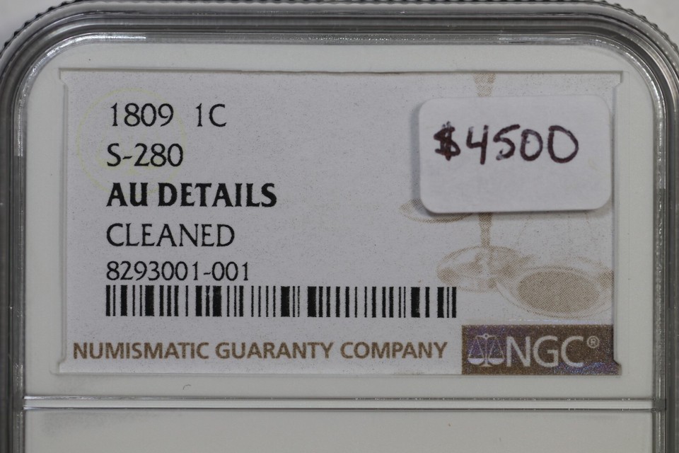 1809 S-280 R-2 NGC AU Details Classic Head Large Cent Coin 1c | eBay