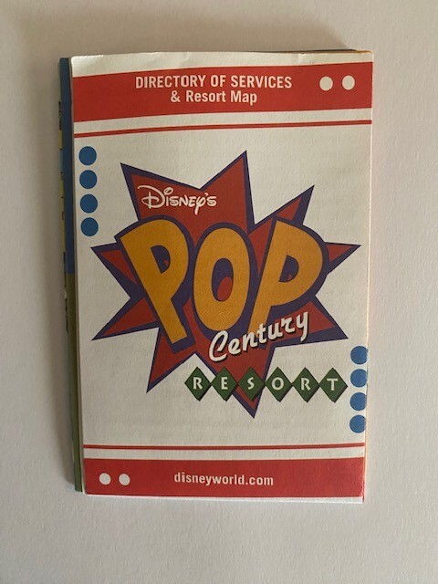 Walt Disney World Pop Century Mickey Mouse Luggage Tags (3) and Map ...
