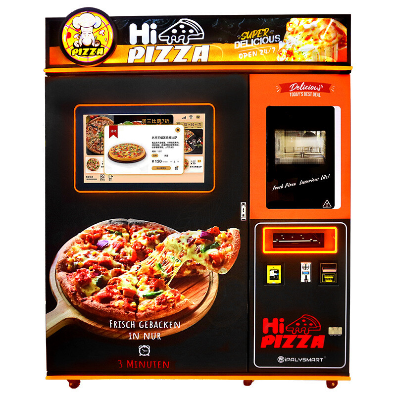 Smart Touch Screen Pizza Vending Machine Commercial Fully Automatic ...