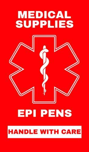 EPI PENS Alert Medical Supplies Luggage Tag - Handle with Care, DOT and ...
