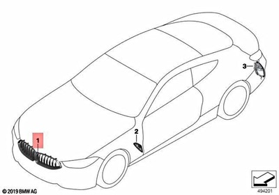 Genuine BMW G14 G15 840dX M850iX Convertible Coupe Grill Front ...