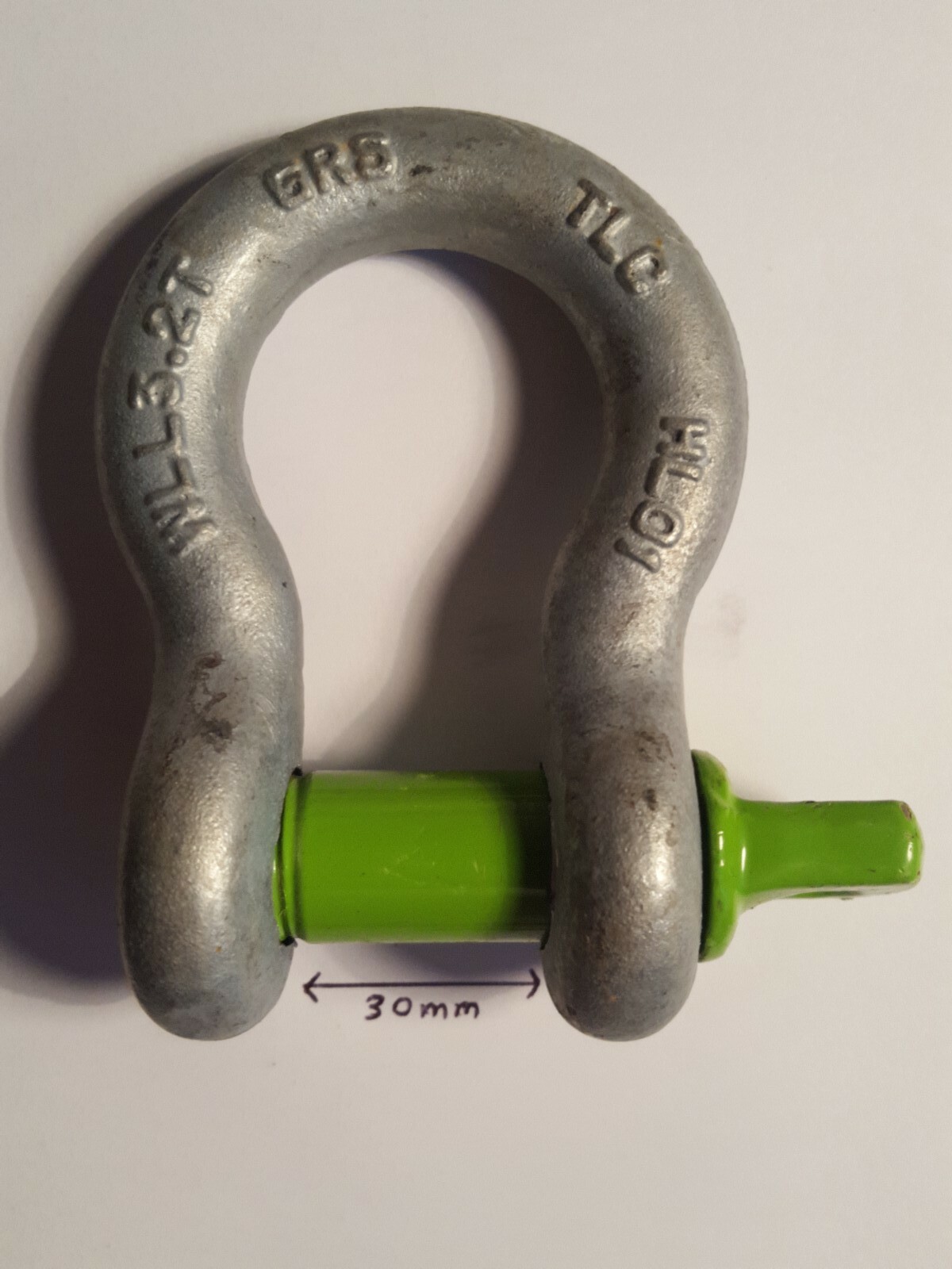 3.2T Galvanised Bow Shackle 1pce Towing, Caravan, Boat, lifting ...