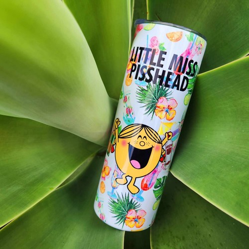 Little Miss P Head 20oz (590ml) Insulated Tumbler Cup With Lid, Straw ...