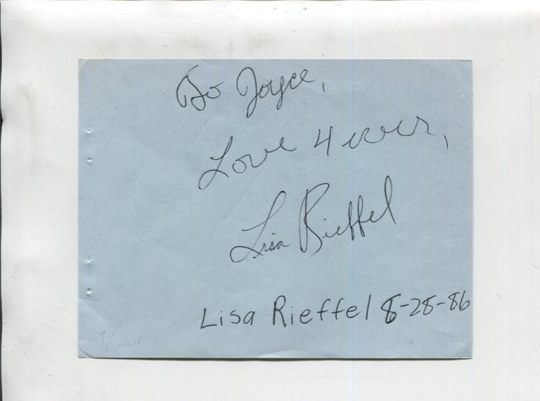 LISA RIEFFEL signed AUTOGRAPH 8902 | eBay