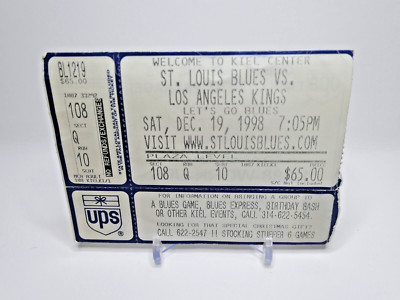 Lubos Bartecko 1st NHL Goal Ticket Stub St. Louis Blues vs Kings 12/19 ...