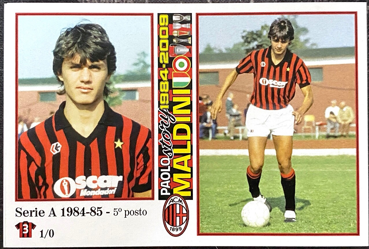 Paolo MALDINI 3 story - NUOVO Set di 25 figurine | eBay