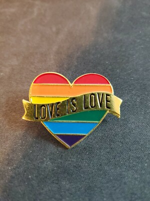 Love is Love Pin Rainbow Enamel Collectible Pride USA 2 | eBay