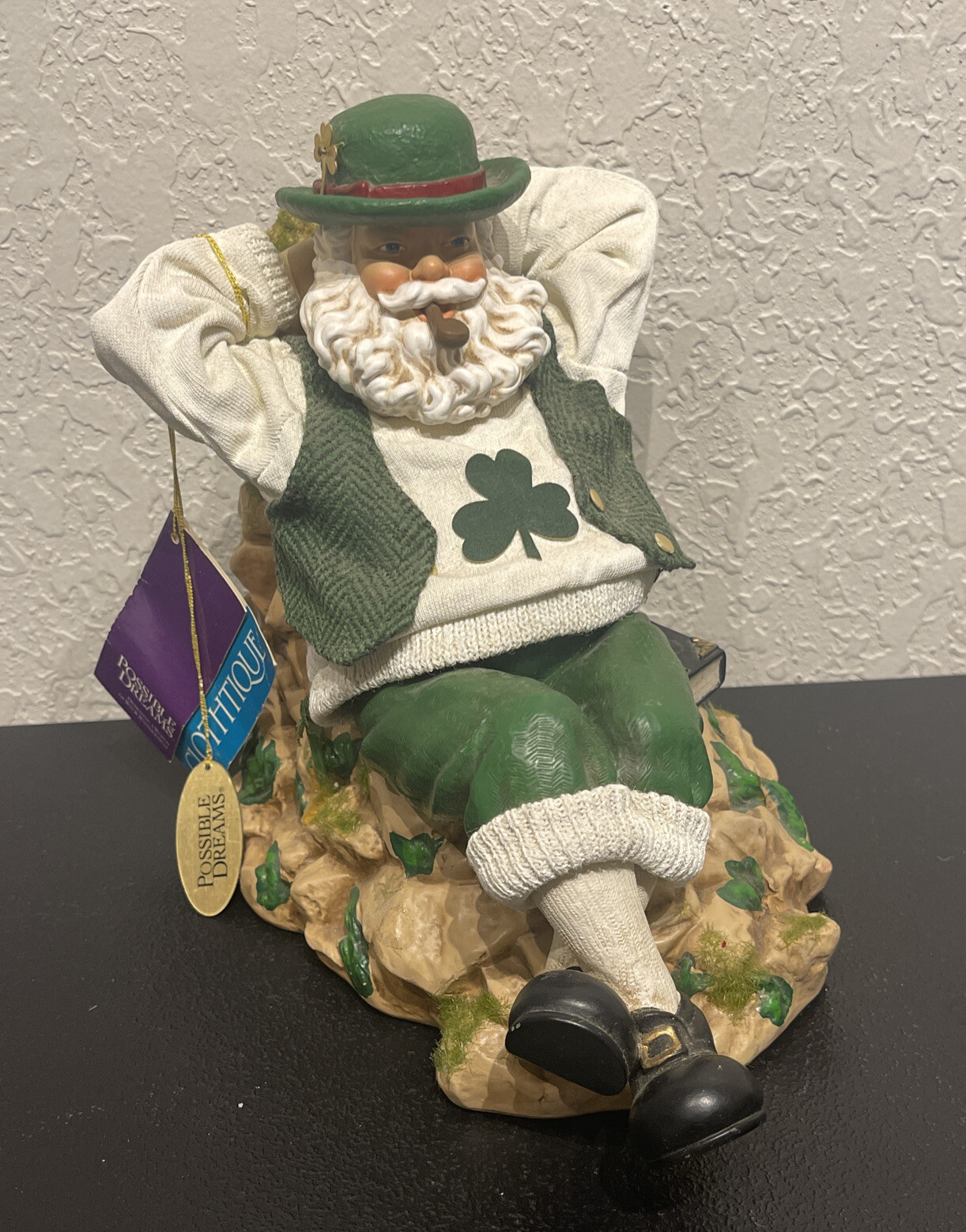 Clothtique Possible Dreams Music Box Schanachie Irish Celtic Santa ...