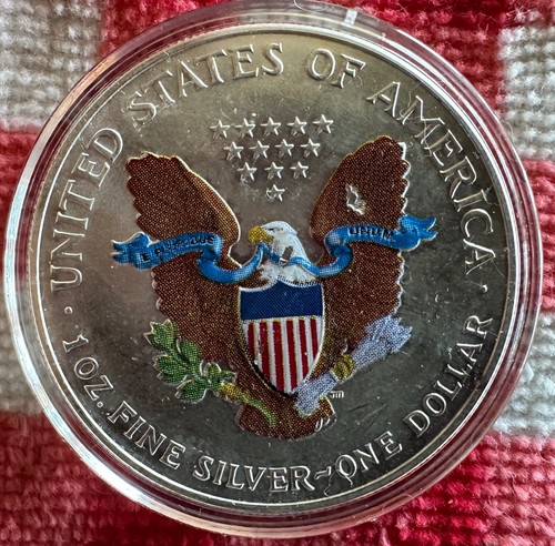 2000 Colorized .999 Pure Silver 1 oz. American Silver Eagle | eBay
