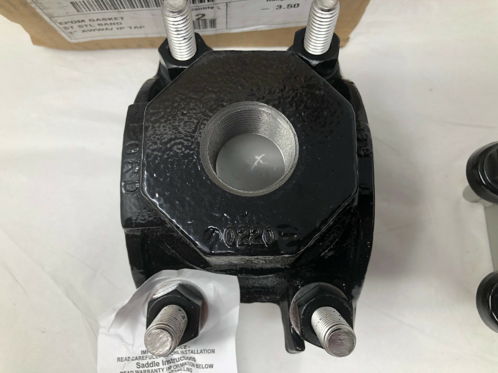 Ford Meter Box FC202-350-IP4 3" Double Band Service Saddle 1" AWWA/IP ...
