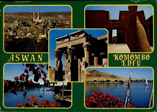 Aswan Egypt Komombo Edfu vintage postcard c433 | eBay