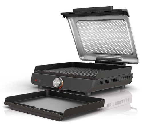 Ninja GR101 Sizzle Smokeless Indoor Grill & Griddle, 14 ...