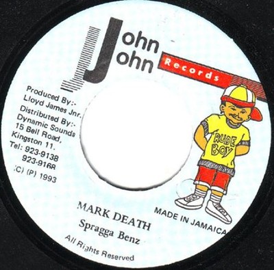 Spragga Benz - Mark Death (7") 1993 John John Records none | eBay
