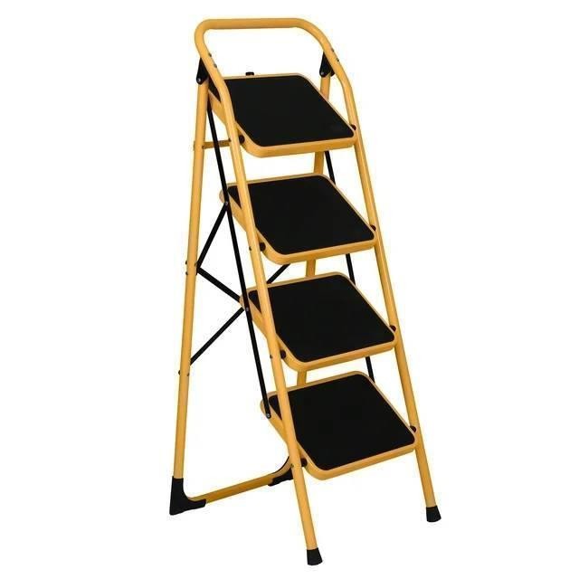 Portable 4 Steps Ladder Office Steel Step Ladder Stool for Adults ...