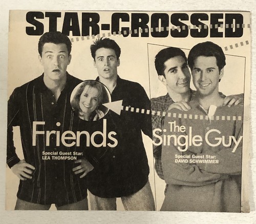 Friends Jennifer Anniston Tv Series Vintage Print Ad Matthew Perry TPA9 ...