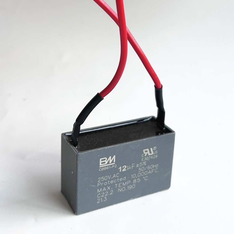 CBB61 12mfd 12 uF 12uF 250V AC Ceiling Fan MOTOR START Capacitor 2 ...