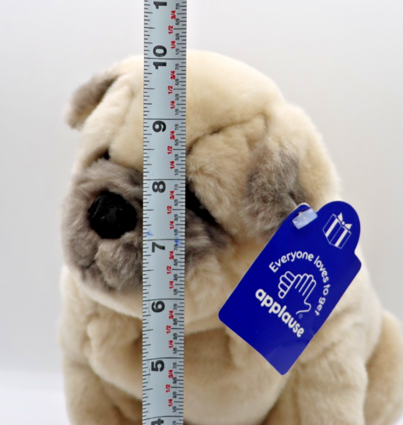 Pug 10" Stuffed Dog Lou Rankin Friends Plush Applause New w/ Tags | eBay