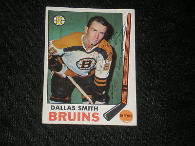 DALLAS SMITH 1969-70 TOPPS SIGNED AUTO CARD #25 BRUINS | eBay