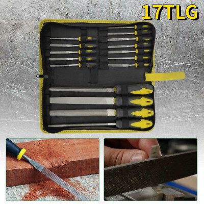 17tlg Nadelfeilen Set Schlüsselfeilen Feilen Satz Metall Holz Raspel ...