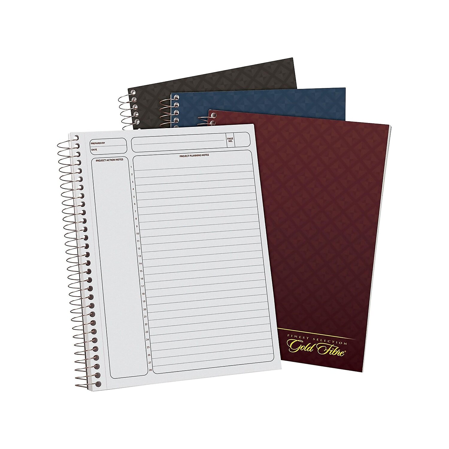 Ampad Gold Fibre Professional Notebook 7.25" x 9.5" Cornell Ruled ...