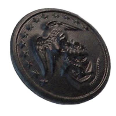 USMC Marine Corps Buttons 27 Ligne - black plastic Approx 11/16" dia (1 ...
