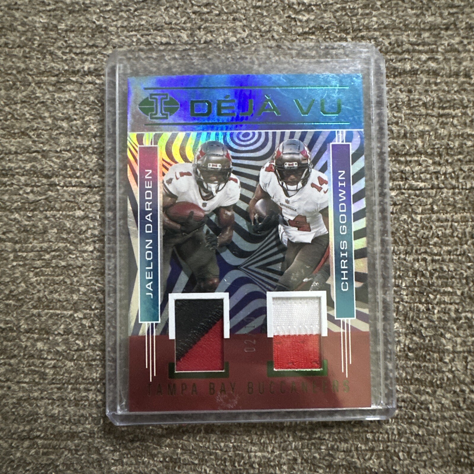 2021 Panini Illusions Deja Vu Green Chris Godwin Jaelon Darden Rookie ...
