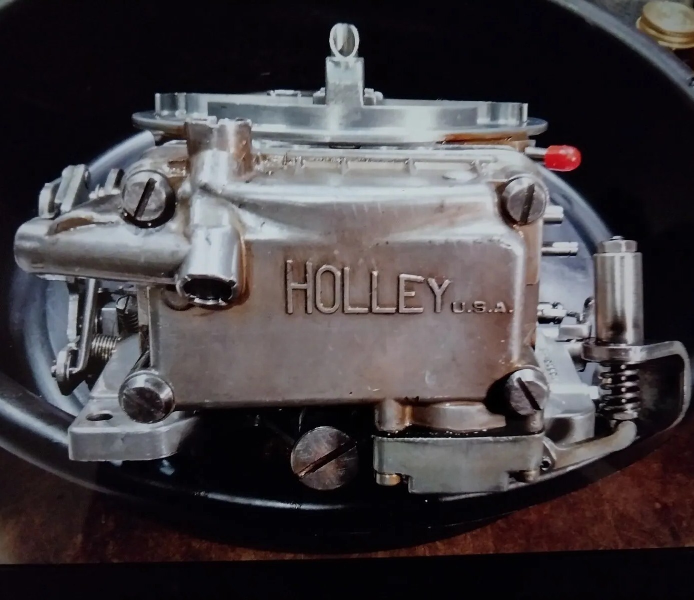 Holley Carb 4165/650 spread-bore mechanical double pumper primary ...