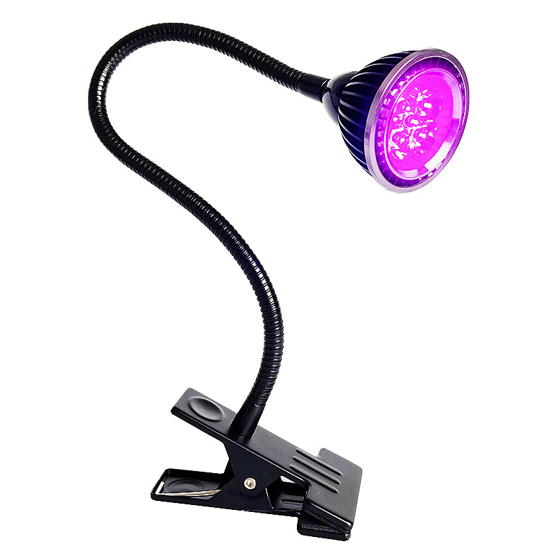 UV LED Black Light Clip-On Spotlight Plant Glow Plug-in Lamp Gel Nail ...