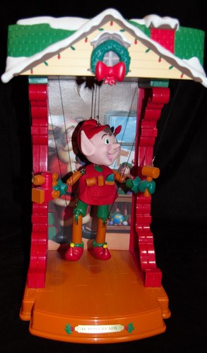 NOMA Santa's North Pole Workshop Animated Puppet Theater 18" Christmas ...
