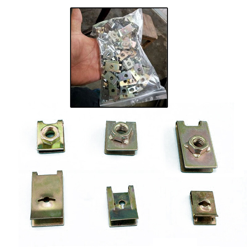 100PCS Metal Auto Fastener Mixed U-Nuts Screws Set for Car Body Door ...