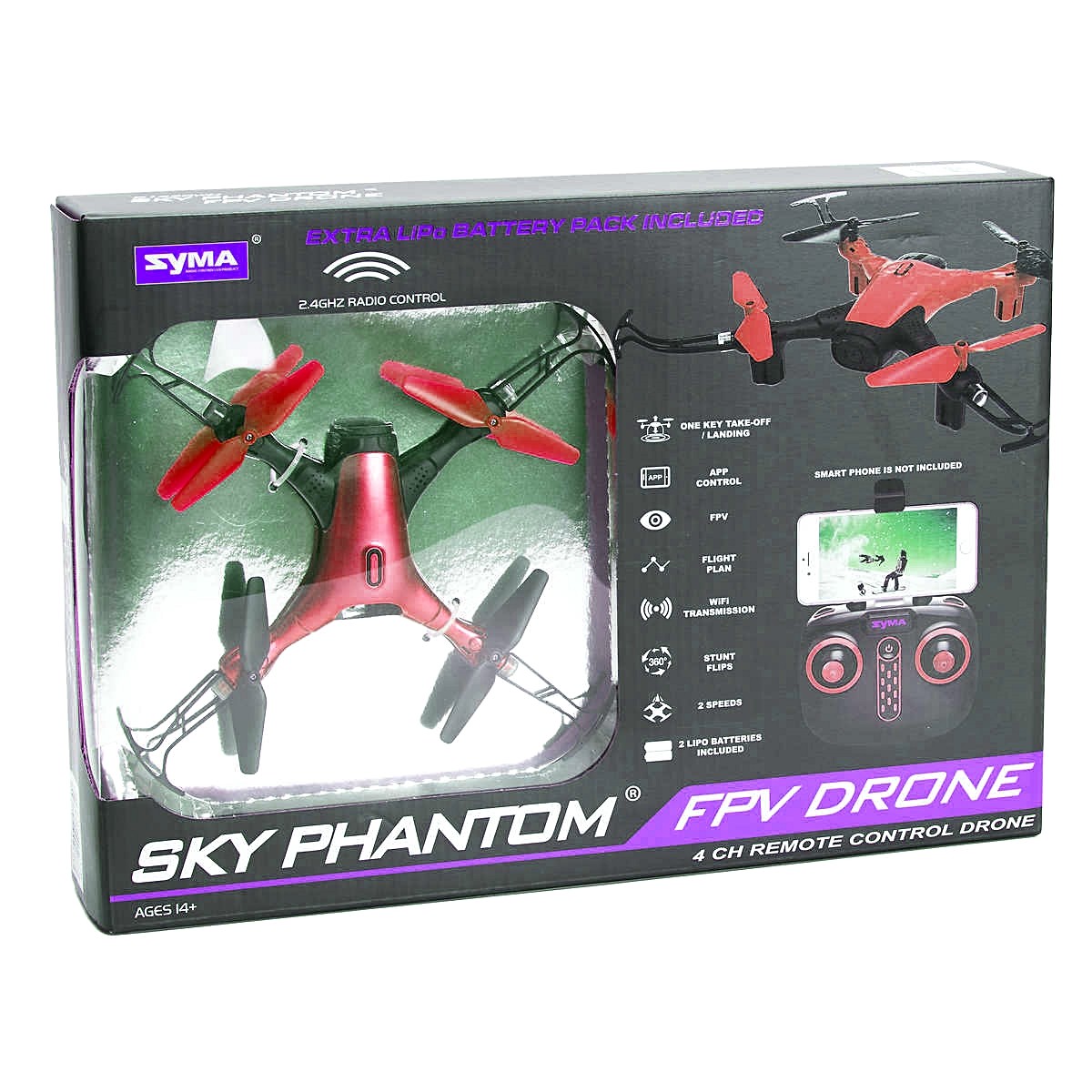 Red Sky Phantom WiFi FPV Drone Bundle with Must Have Accessories ...