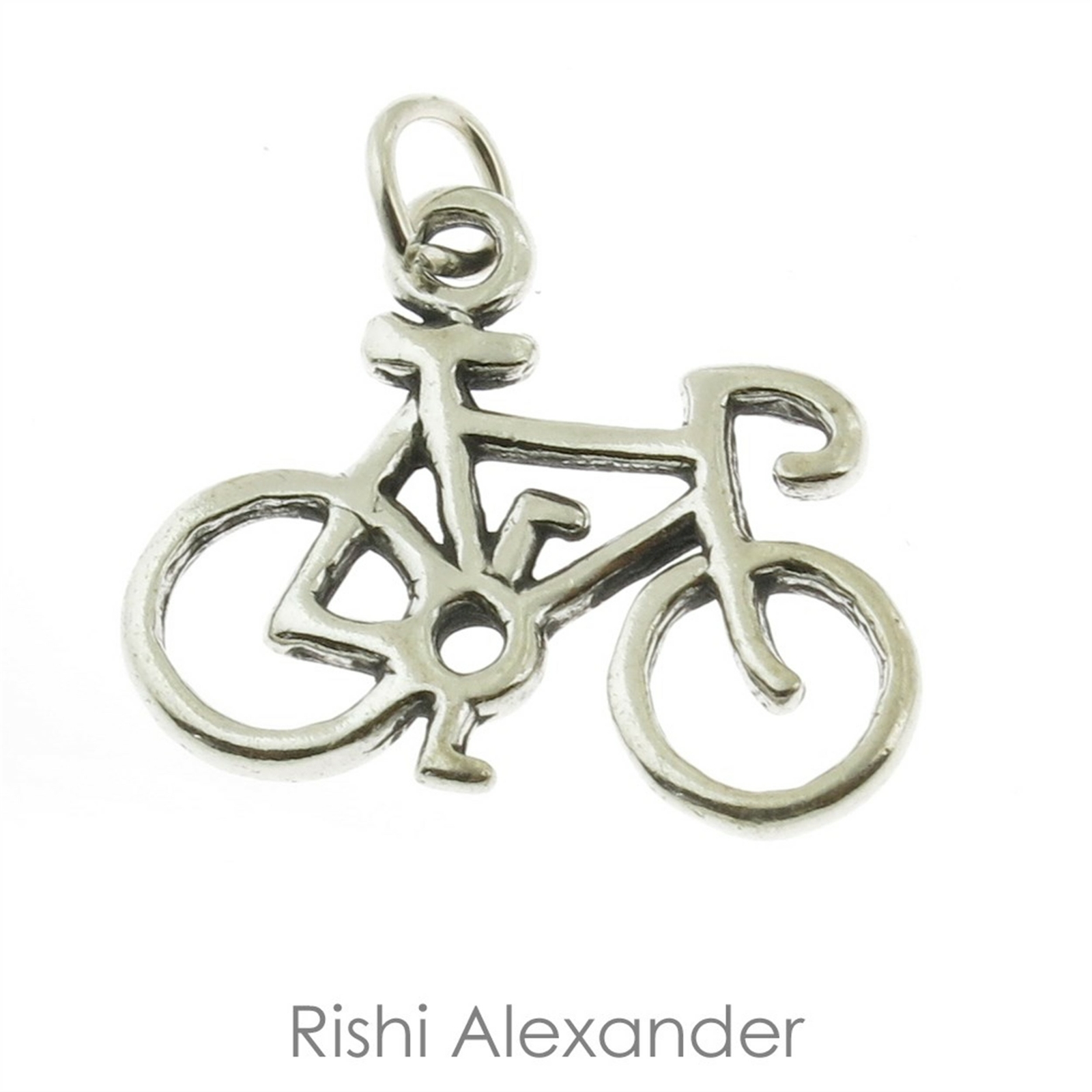 925 Sterling Silver 2D Bike Charm Made in USA | eBay