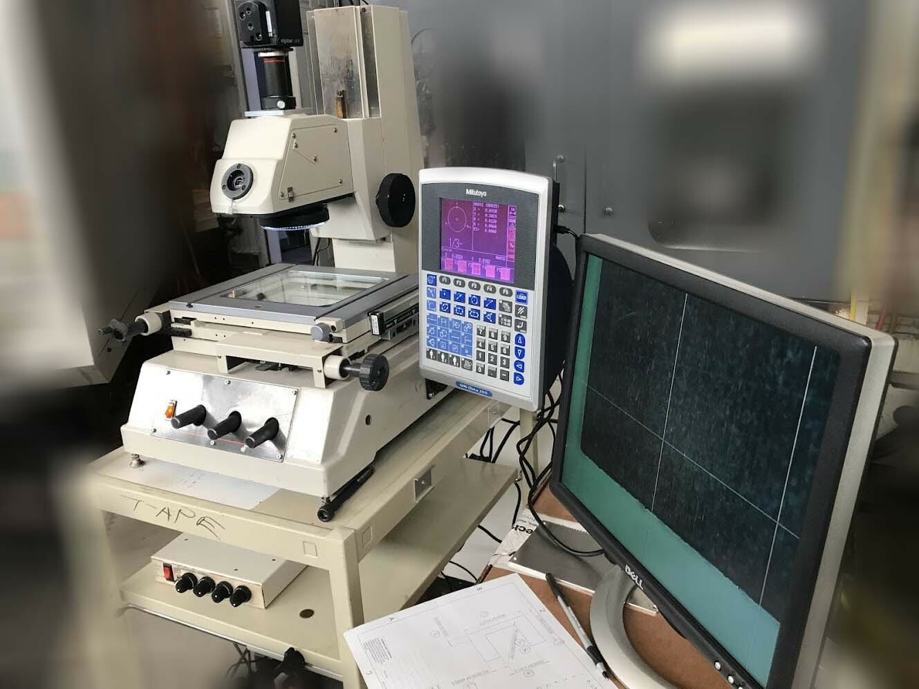 Mitutoyo TF Measuring Microscope, 2D CMM, with QM-DATA 200 | eBay