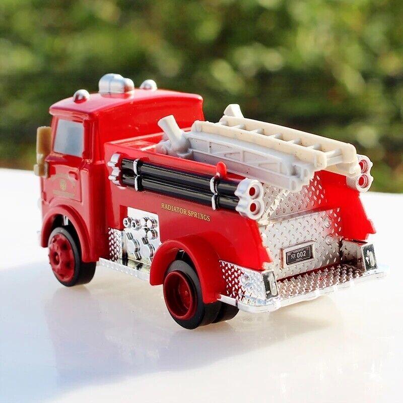 Mattel Disney Pixar Cars Red Fire Truck Metal 1:55 Diecast Toys Car ...