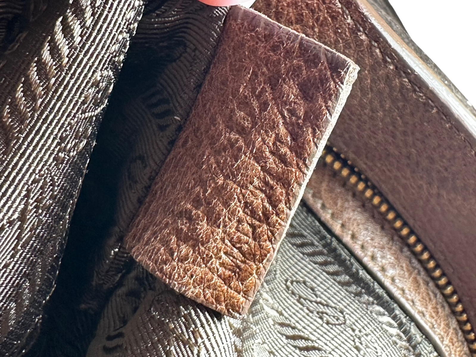 Prada Cervo Pietre Jeweled Brown Deerskin Leather Chain Shoulder Bag | eBay