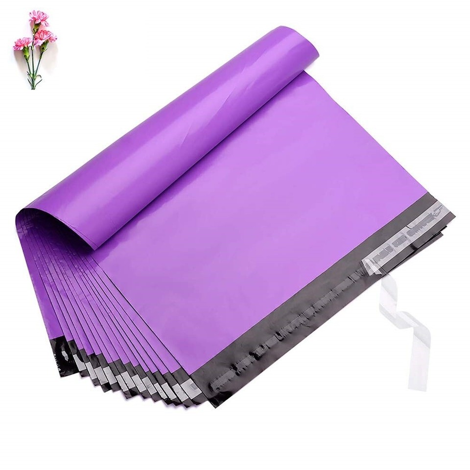 200 Purple Poly Mailers 12x16 Shipping Bags Plastic Packaging Mailing ...